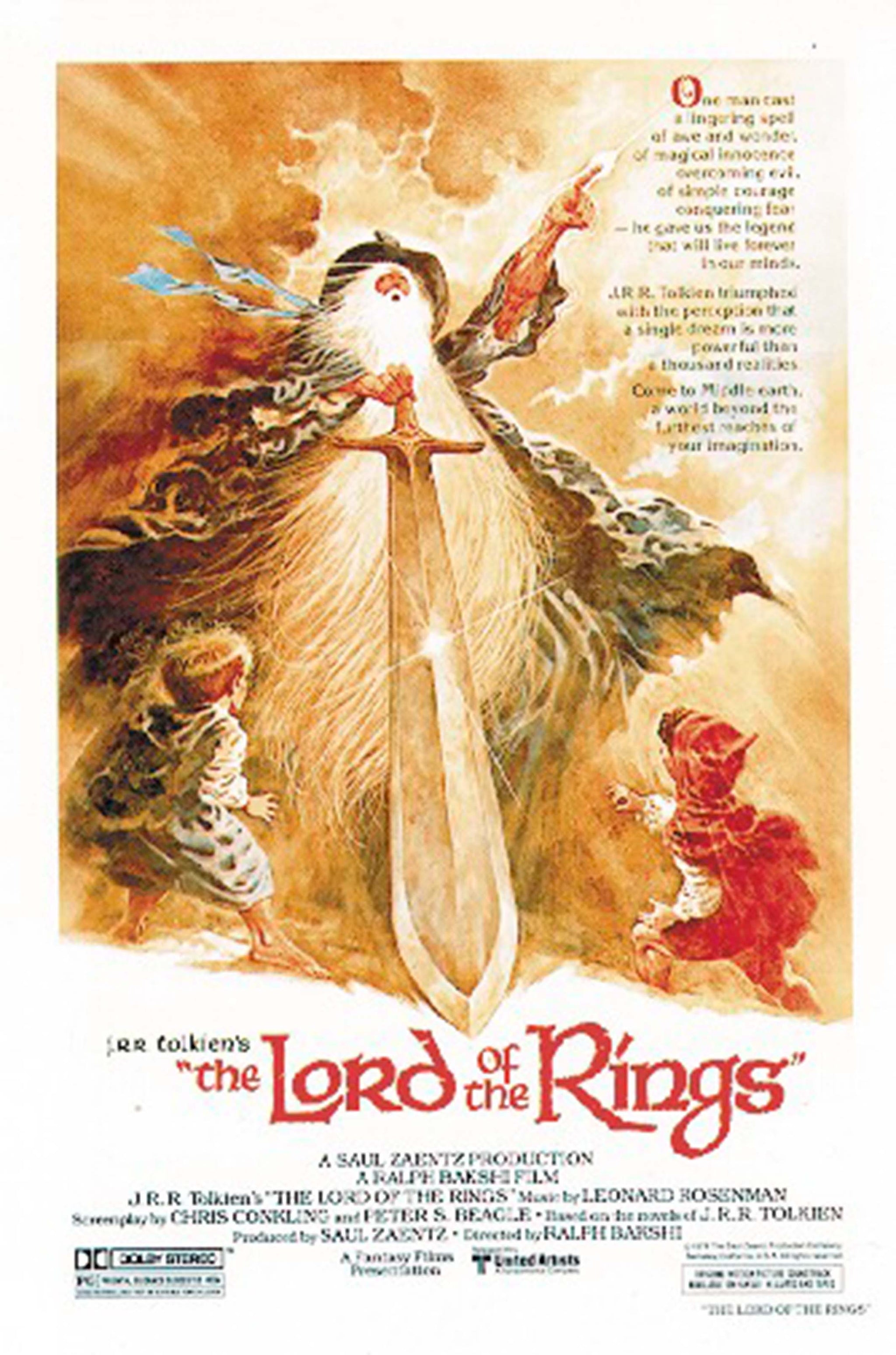 Herr der Ringe (1978 Movie) Poster
