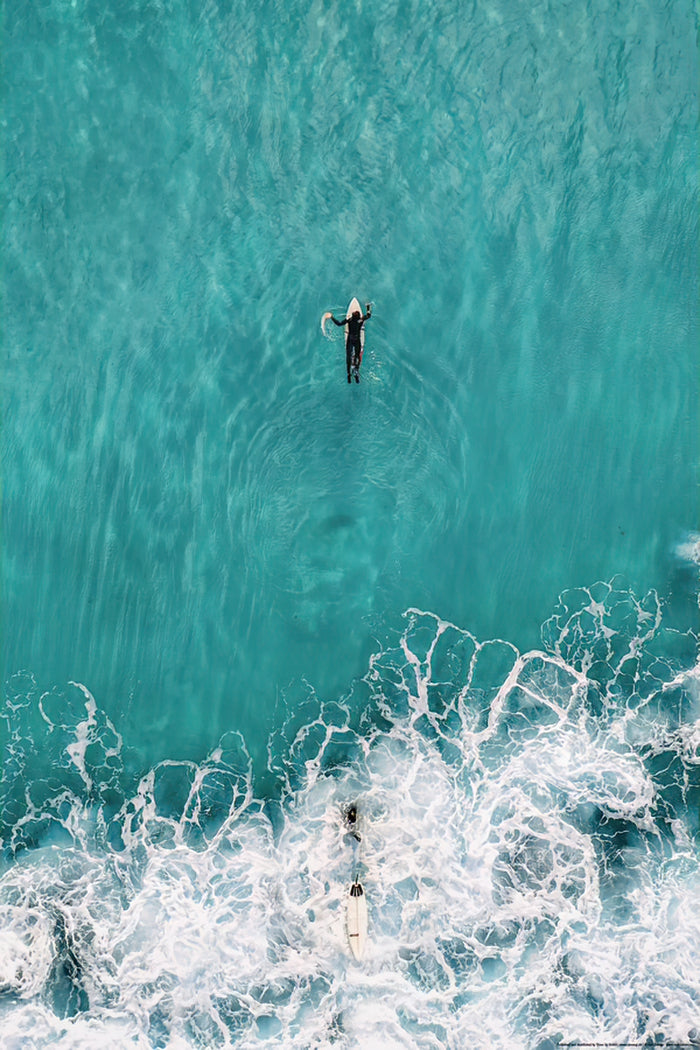 The Big Blue Poster Surfer Mighty And Mesmerizing