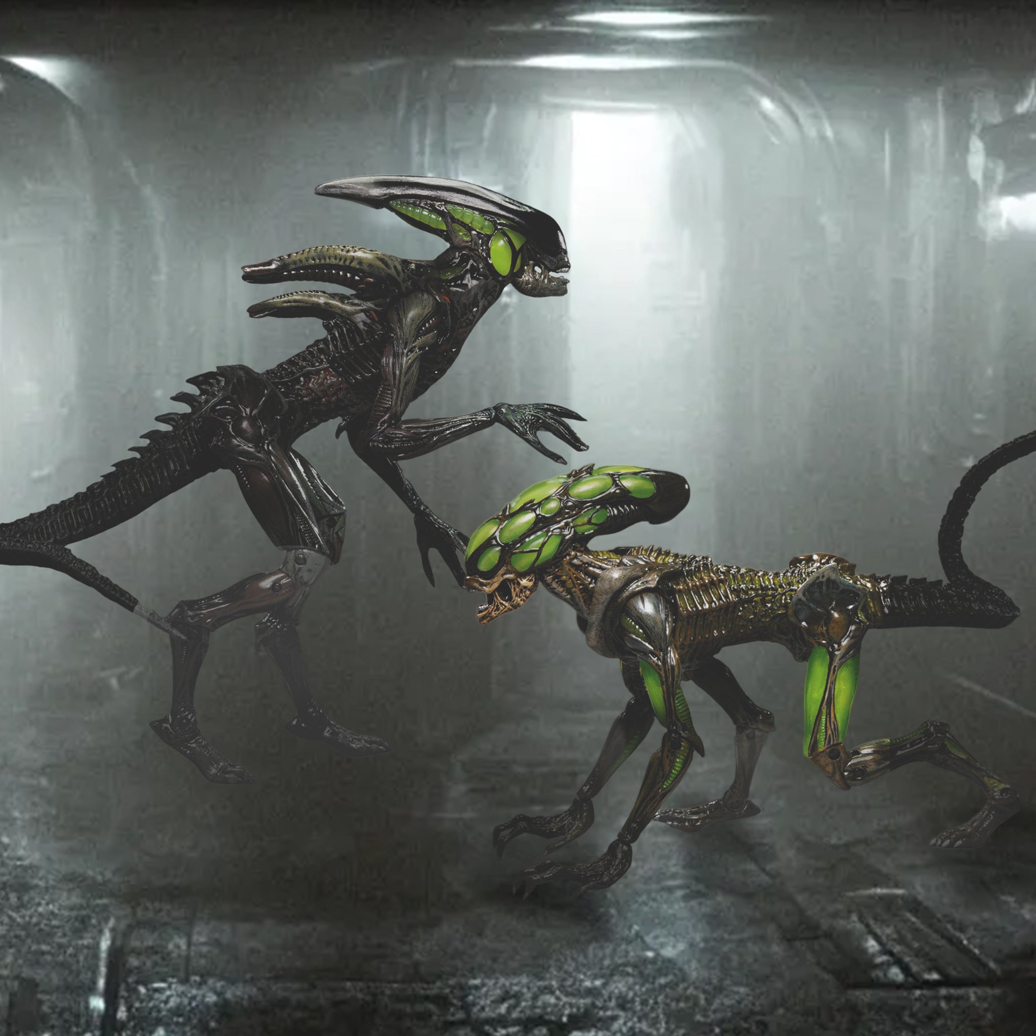 Aliens Fireteam 2er Set Action figur Burster & Spitter