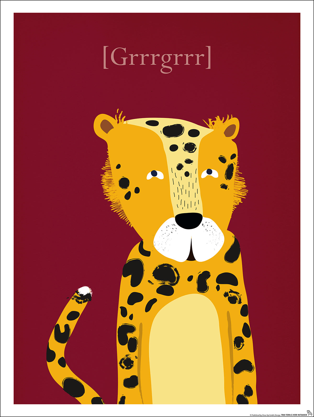 Kinderzimmer Poster Leopard Raubkatze